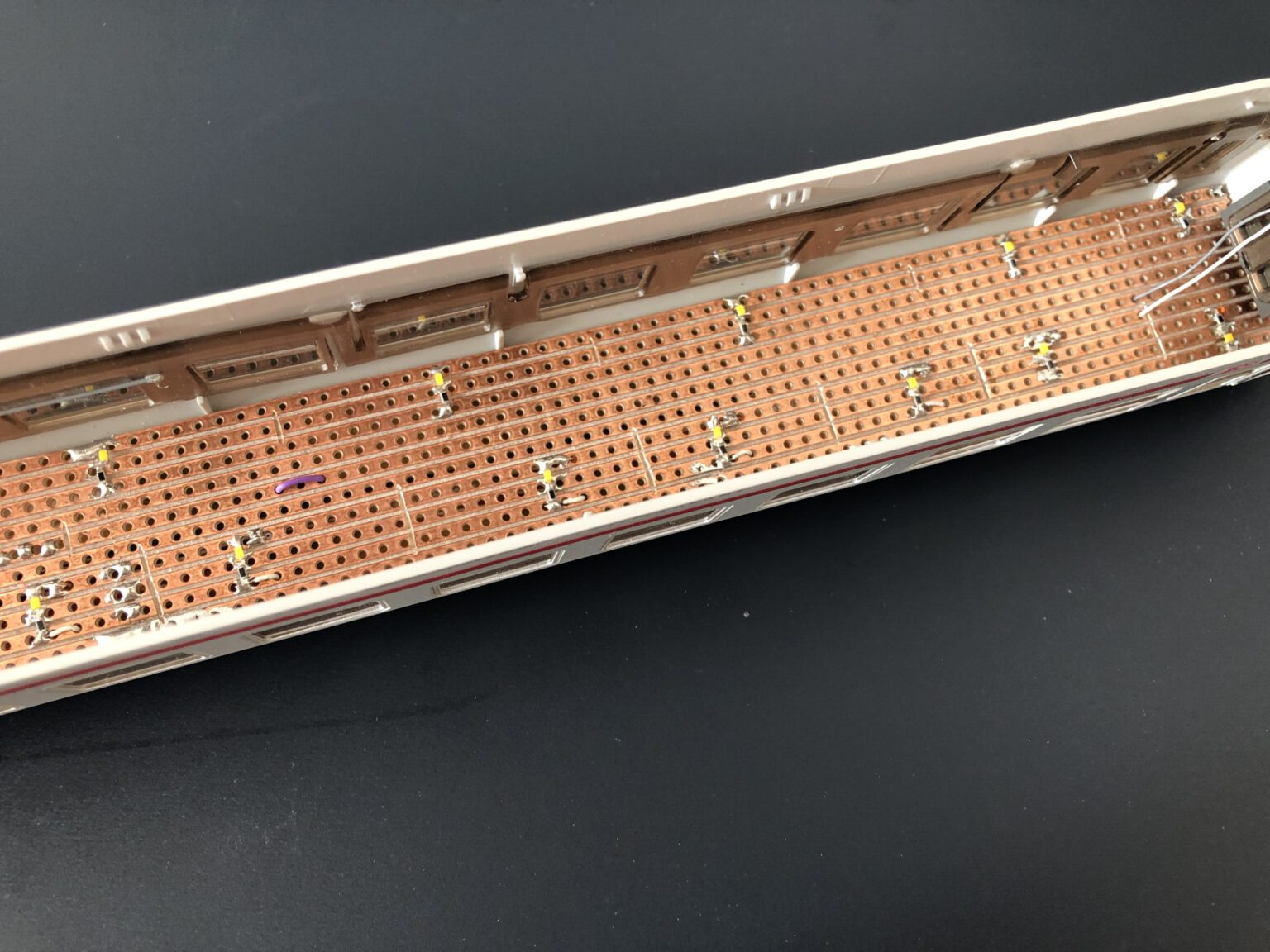 Selbstbau Innenbeleuchtung Roco (74366) IC Steuerwagen Bimdzf ...